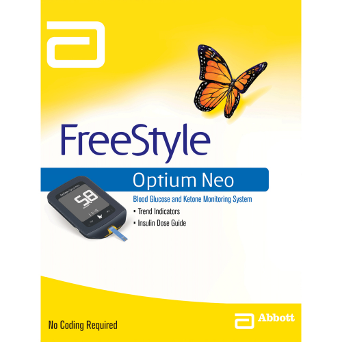 Abbott Freestyle Optium Neo Blood Glucose Ketone Meter – Maya Supplies