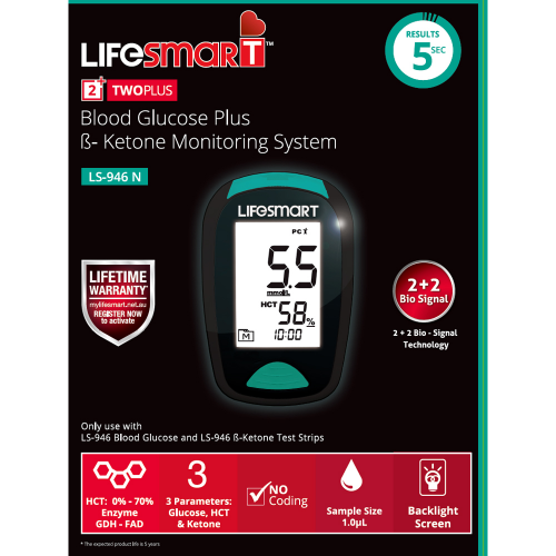 LifeSmart Blood Glucose + B- Ketone Monitoring System – Maya Supplies